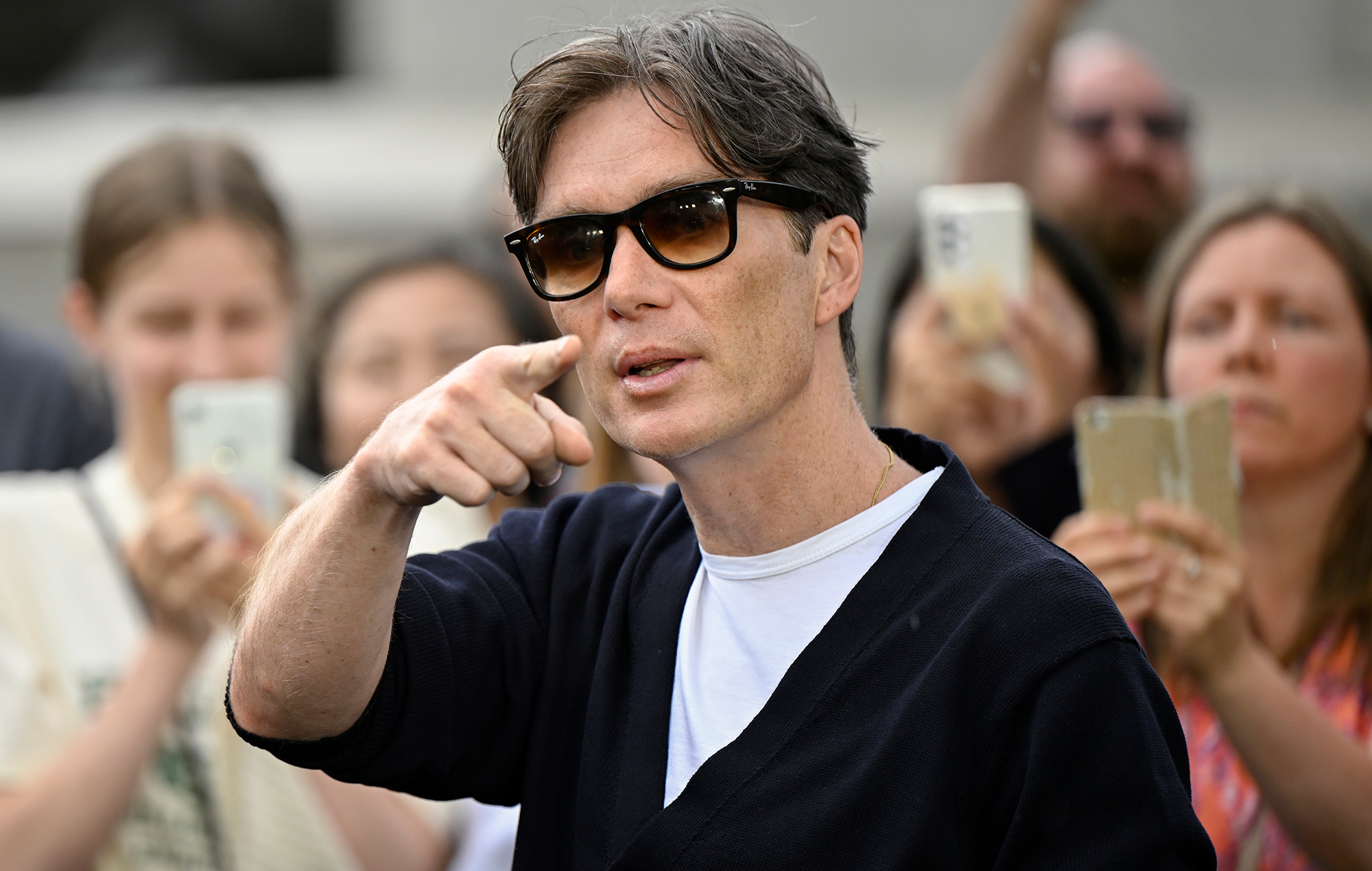 Cillian Murphy Rocks Classic Ray-Ban Wayfarers at Oppenheimer London ...